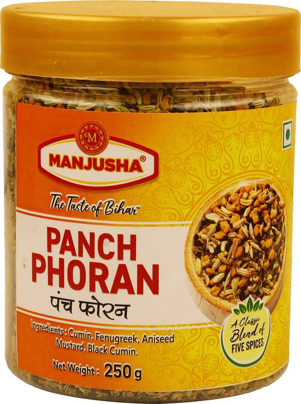 Manjusha Panch Foron/Phoron Mix Masala Whole, 250g ; Sabut Mix Panch ...