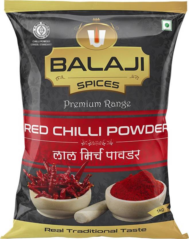 Balaji Red Chilli Powder, Teja Lal Mirchi - 1kg Price in India - Buy ...