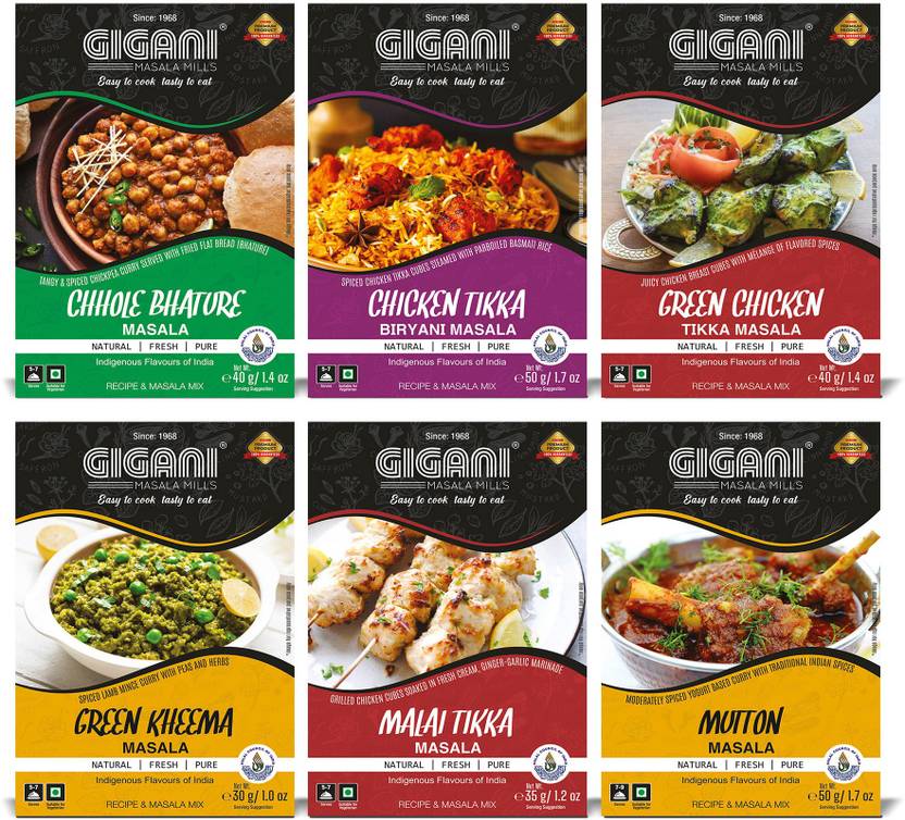 GIGANI MASALA MILLS GIGANI COMBO MIX-4 (PACK OF 6) Price in India - Buy ...