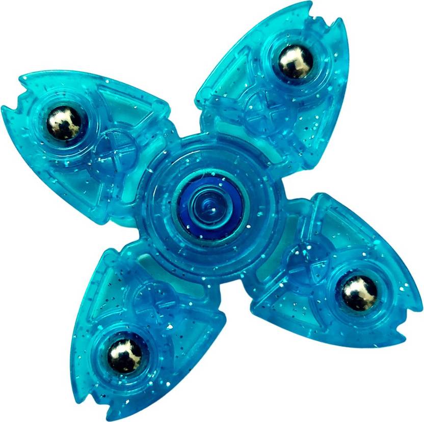 KARBD Blue Doremon 4 Leaves Fidget Spinner Ultra Speed Plastic Wind ...