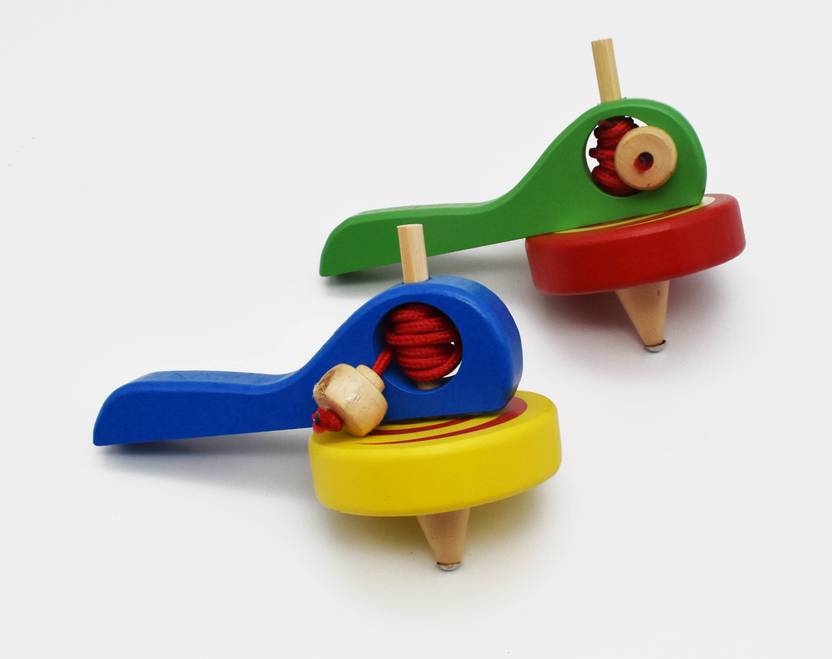 justhandmade Wooden TOP / LATTU / PAMBARAM /BUGURI | Hand Spin Top for ...