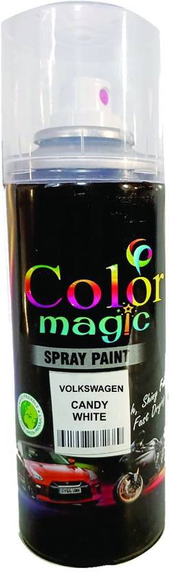COLORMAGIC VOLKSWAGEN CAR CANDY WHITE SPRAY PAINT FOR VENTO,POLO,TAIGUN ...