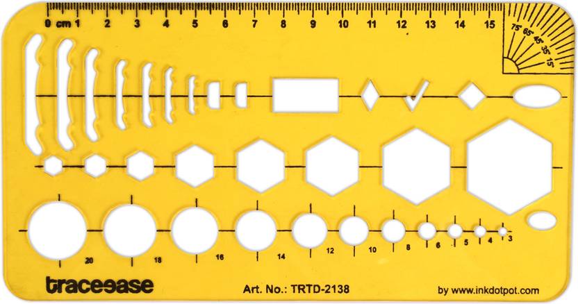 Traceease Traceease Geometric Combination Template,Drafting Stencil ...