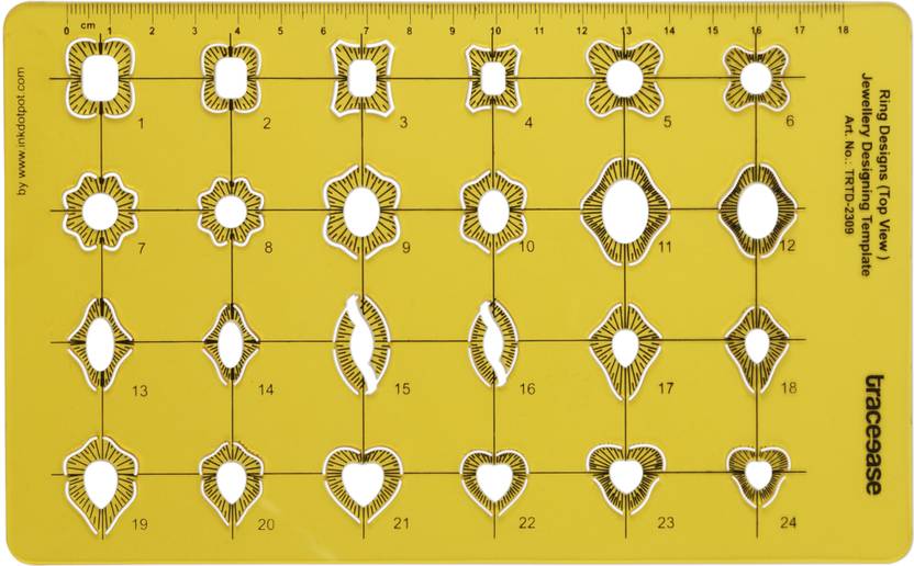 Traceease Traceease Ring Design Top View Jewelry Drafting Tool ...