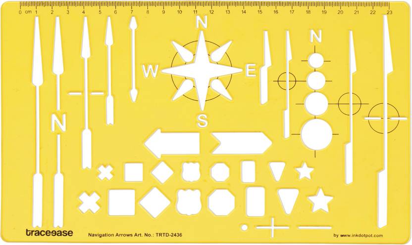 Traceease Traceease Map Drafting Navigation Arrows Template Drawing ...