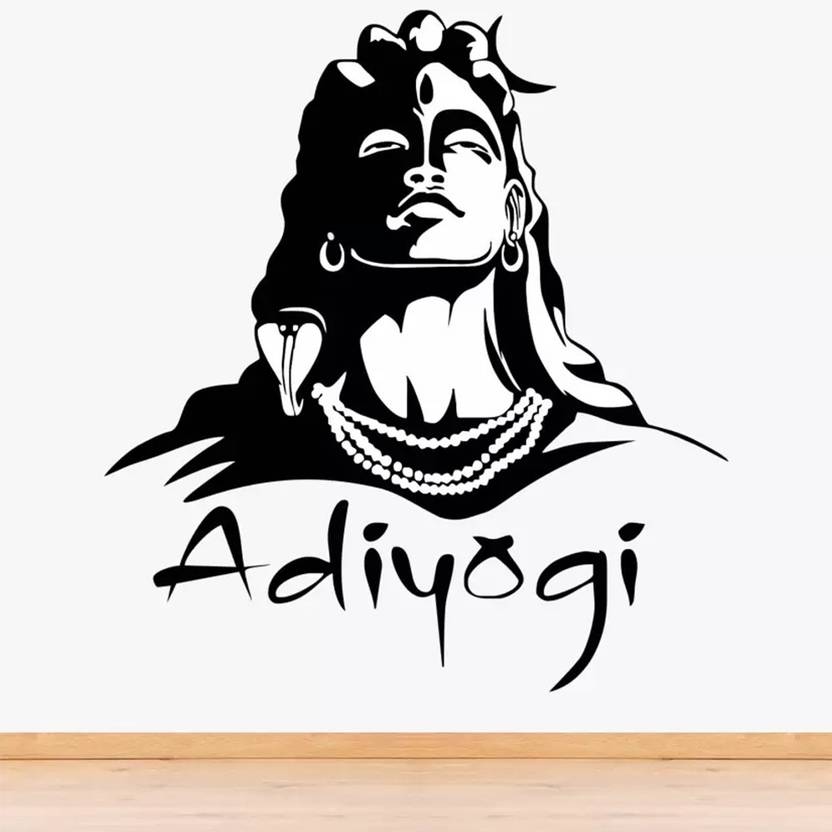 DECORNOWRDM Lord Shiva Adiyogi DIY Wall Stencil for Home Decor stencil ...