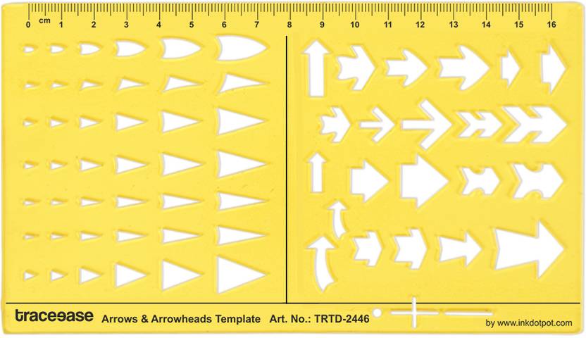 Traceease Traceease Arrows Drafting Arrows & Arrowheads Template ...