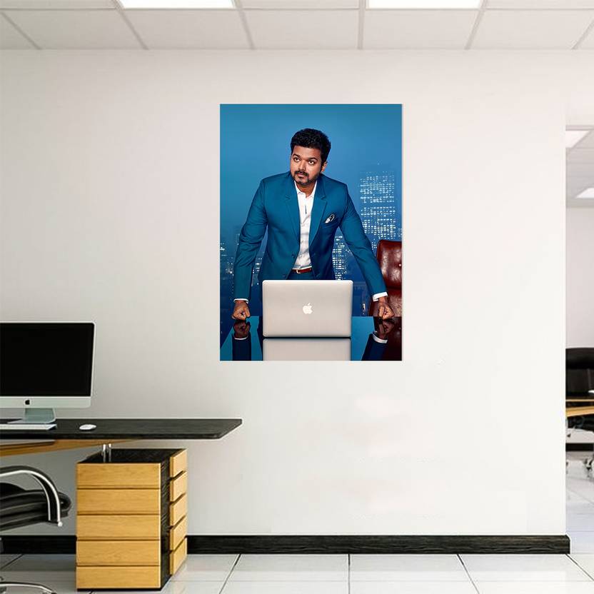 Starxdecals 30 cm Thalapathy vijay wall sticker - Sarkar vijay wall ...