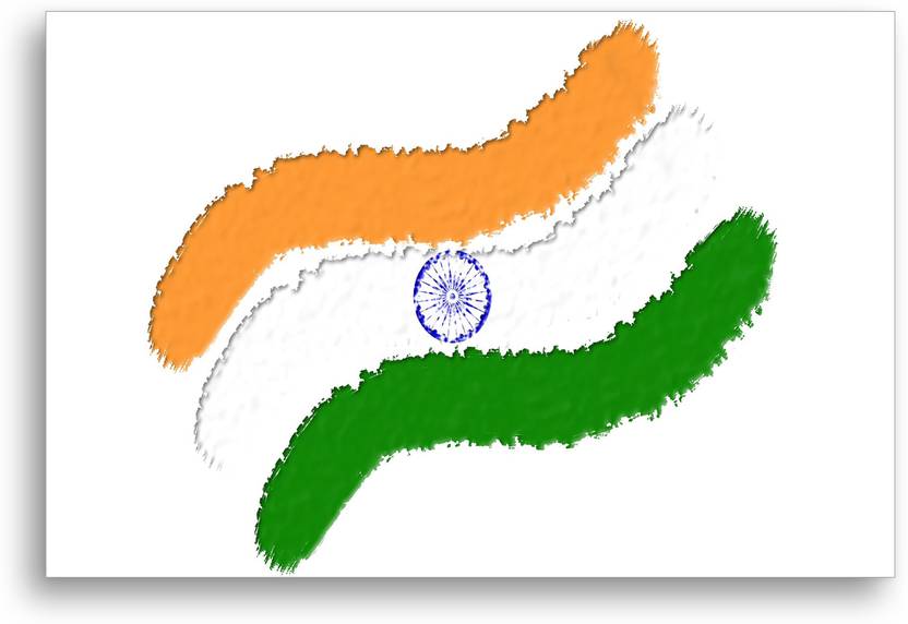PRINTHUBS Indian Flag Tiranga Posters For Room Home office Wall Decor ...