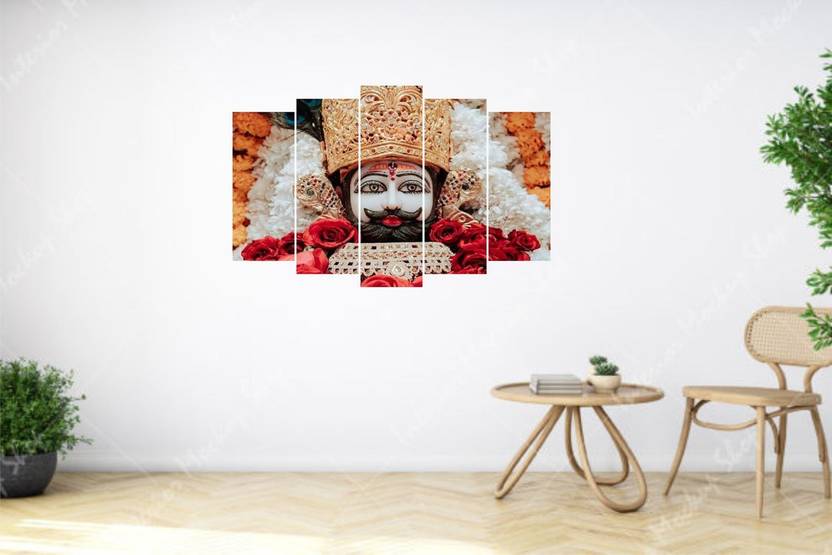 skgraphics 60 cm Lord Khatu shyam wall sticker Self Adhesive Sticker ...