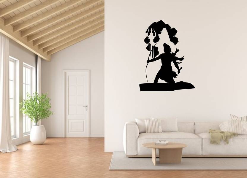 Jyotiwallsticker Bhagwan ram wall sticker Medium Self Adhesive Sticker ...