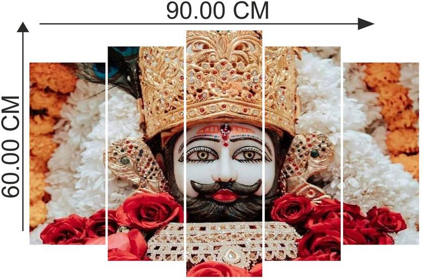 KAMYA HOME DÉCOR 60 cm Lord Khatu shyam wall sticker Self Adhesive ...