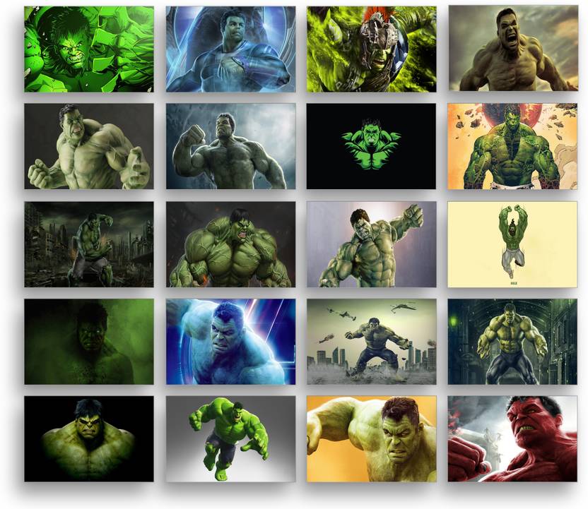 PRINTHUBS Superhero Hulk Cartoon Poster for Room Home Wall Decor A4 ...