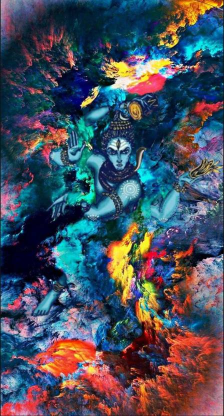 Online Collections 30.48 cm shiv ji Sticker Poster, God Shiva Poster ...