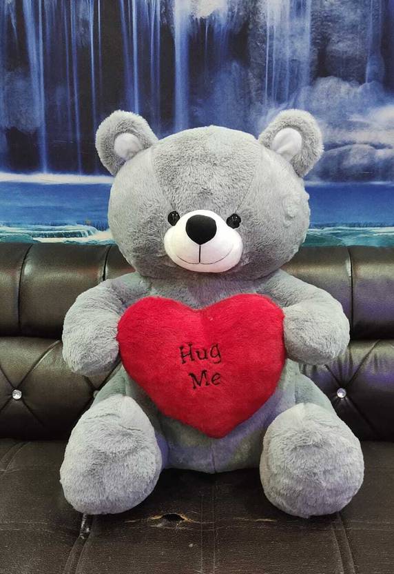 AVS 2 feet Stuffed Spongy Huggable Soft Teddy With Hug Me Heart - 60 cm - 2 feet Stuffed Spongy ...