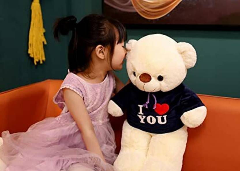 AVS 2 Feet T-Shirt Soft Stuffed spongy huggable cute Teddy Bear - Cream ...