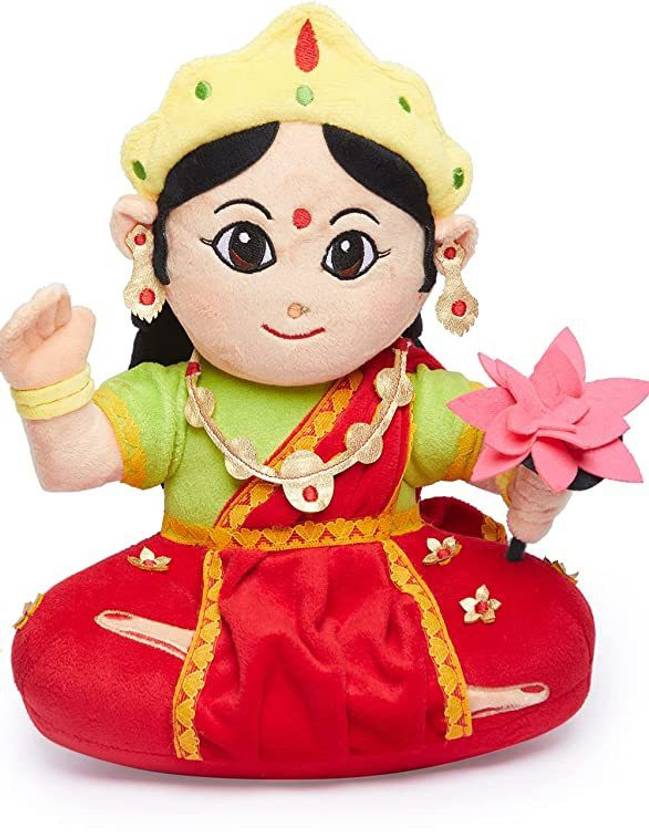 Panda's Box Mantra Chanting Musical Devi Lakshmi Plush Toy; Toddler Toy ...