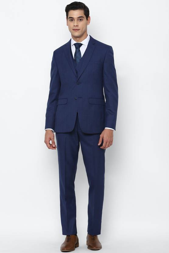 Allen Solly 3 piece Suit Checkered Men Suit - Buy Allen Solly 3 piece ...