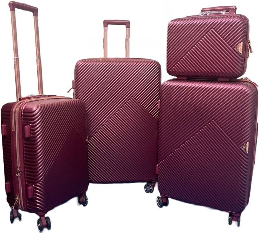 VIP Trolley Bag|Anti-Theft Zip|TSA Lock|Vanity+Cabin&Checkin Set of 4 ...