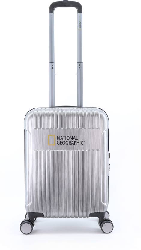 NATIONAL GEOGRAPHIC Transit Expandable Cabin Suitcase - 20 inch Silver ...