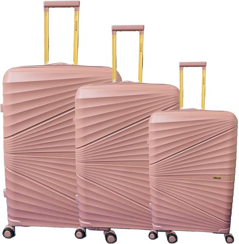 SKYBAGS Trolley bag Set|TSA Lock|8Wheels|Gold Edition (Cabin,Medium ...