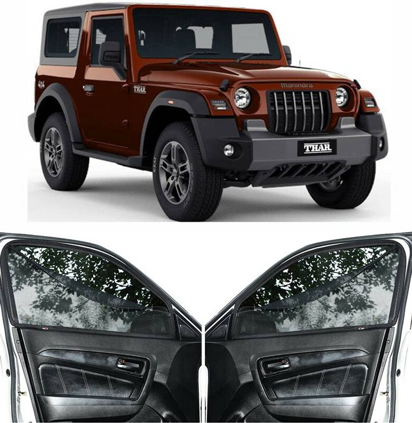 HUB HUNT Rear Window, Side Window Sun Shade For Mahindra Thar Price in ...