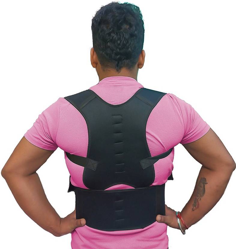 FRENDZO Position Correction Back Braces Belt Back, Shoulder & Abdomen ...