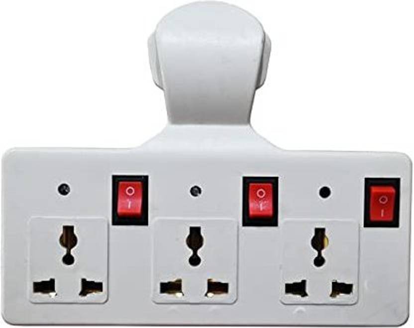 SKYBUCKET +3 Multi-plug with Switch Indicator Three Pin Plug 3 Socket ...