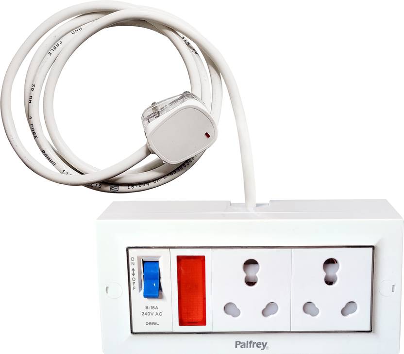 PALFREY Electric Extension Board - 16A MCB with two 16A Socket |15 ...