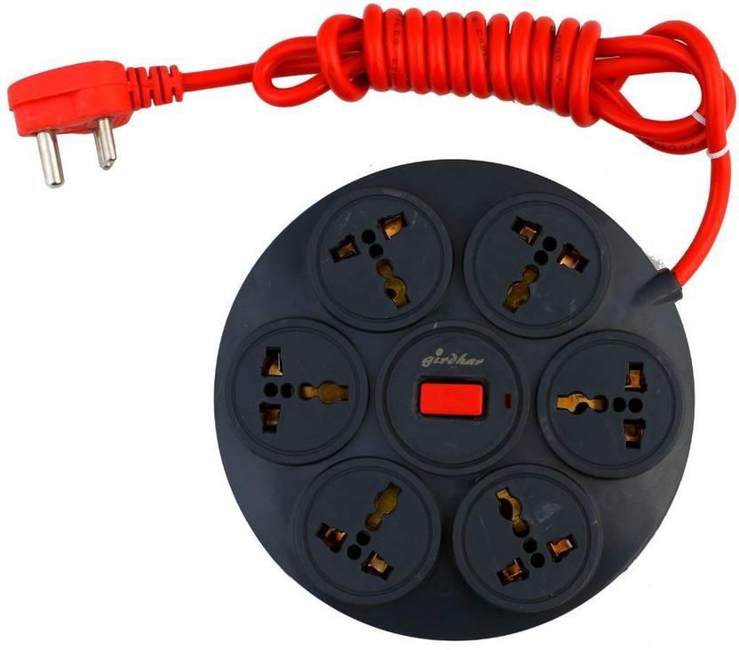 Girdhar SHIYNE 6+1 SPIKE GUARD EXTENSION BOARD 1 Socket Extension ...