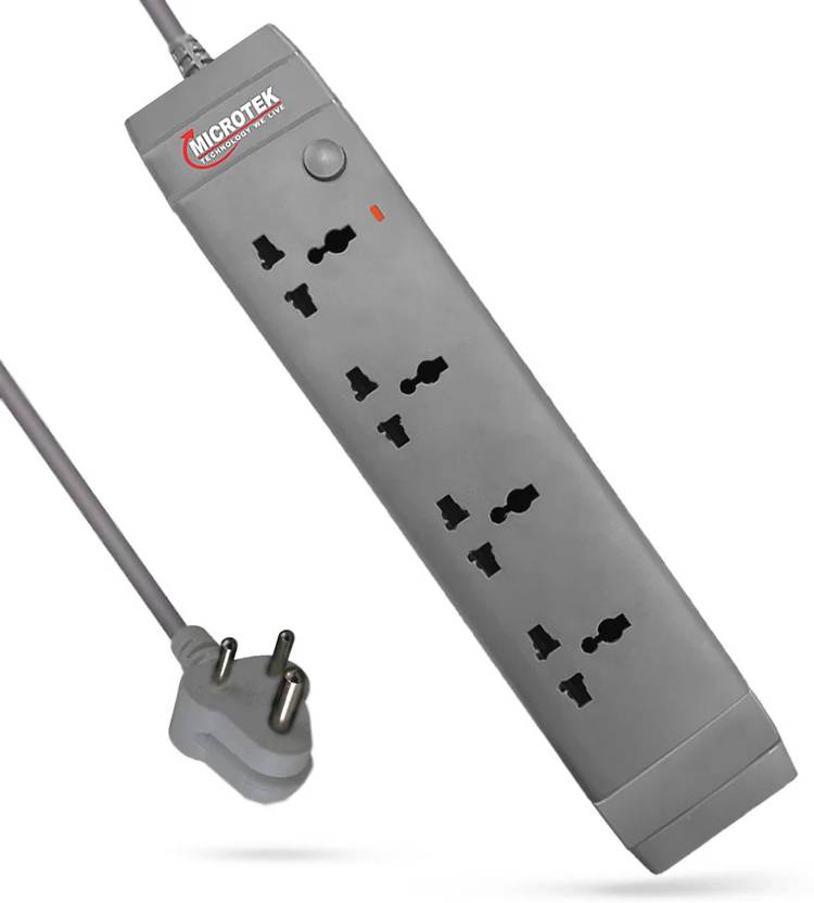 Microtek SPIKE GUARD, 4 SOCKET WITH SINGLE SWITCH 4 Socket Extension ...