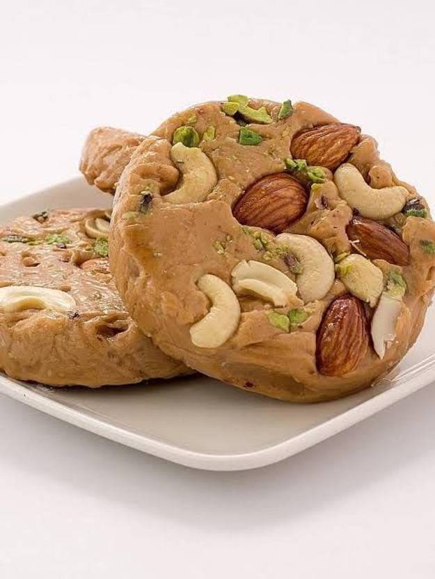 Organic Bites Pure Desi Ghee Sohan Halwa I Jodhpur Sweet Dry Fruit Soan ...