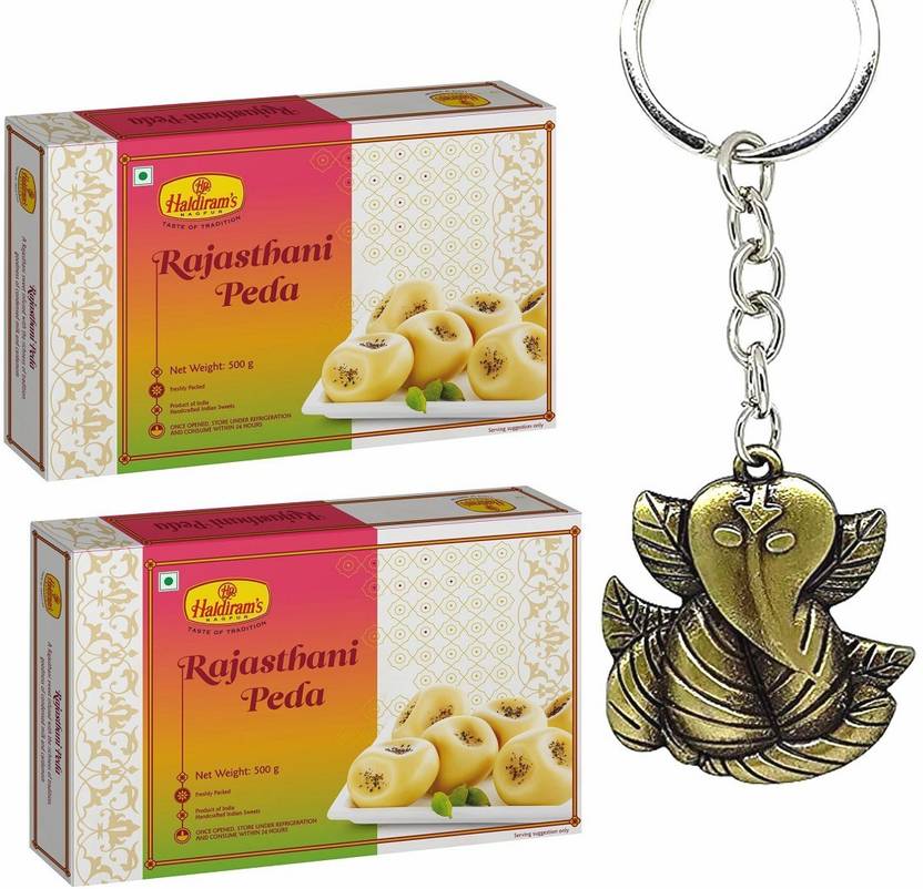 Haldiram's Nagpur Rajasthani Peda 500g Pack of 2 (500 x2) With Ganesha ...