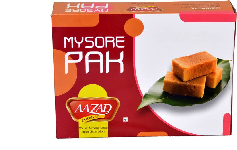 Aazad Zaverivad Mysore Pak 250g Pure Ghee Mysore Pak Soft Melt In