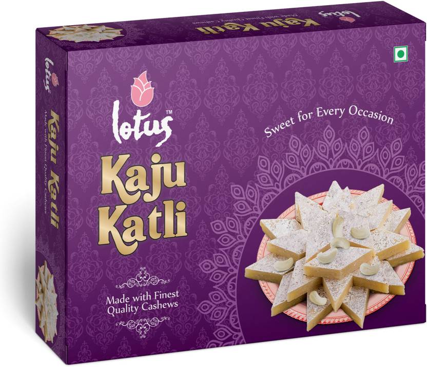 Lotus Kaju Katli 500g || Indian Mithai ||Sweet gift pack || Kaju katri ...