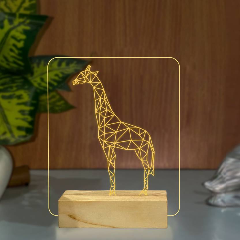 StarLaser Girrafe 3D Illusion led Night lamp for Kids Bedroom Decor ...