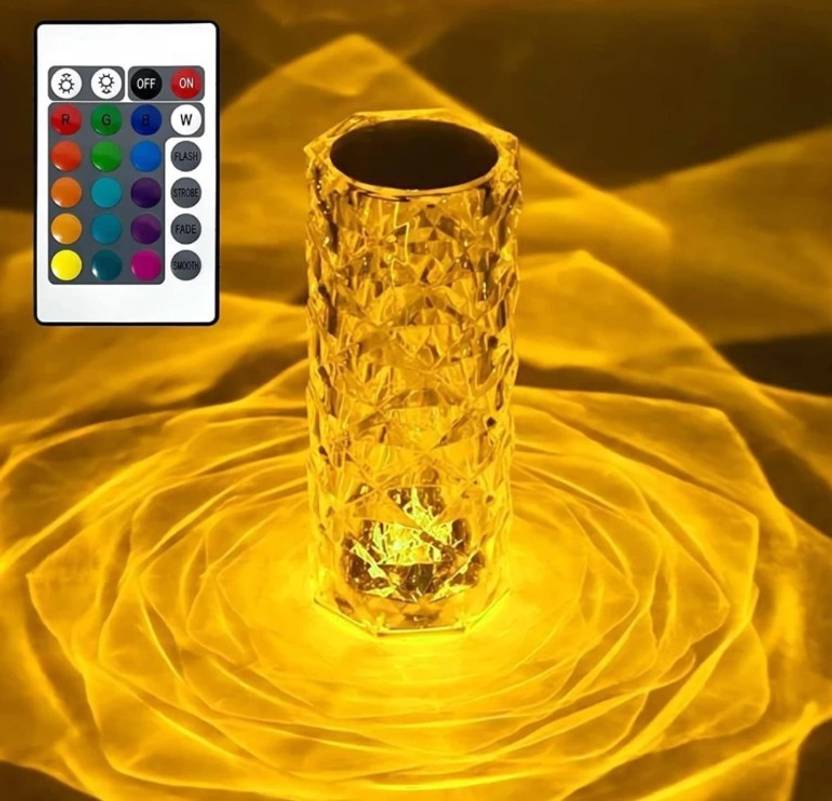 PHINORIA Crystal Diamond Night Light -16 Color RGB Changing LED 14 ...