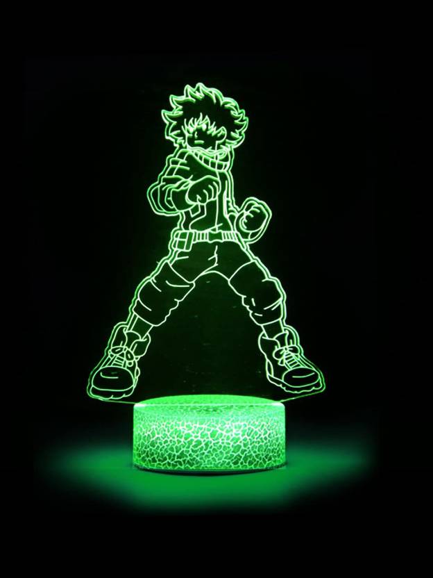 ComicSense My Hero Academia Anime Deku Led Lamp, 16 Color Changing ...