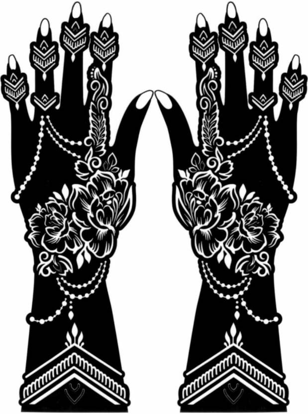 JMC Heena Stencil Temporary Tattoo Kit Price in India - Buy JMC Heena ...