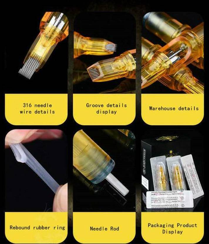 GadgetsDen Tattoo Cartridge Needle Round Magnum 5RM (20 Pcs Box ...