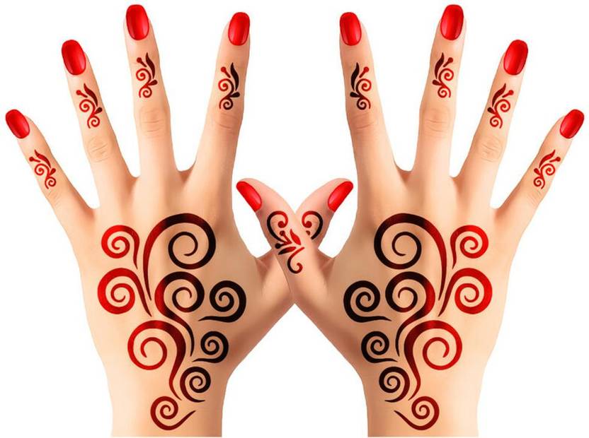 APCUTE Mehndi sticker-A-221 - Price in India, Buy APCUTE Mehndi sticker ...