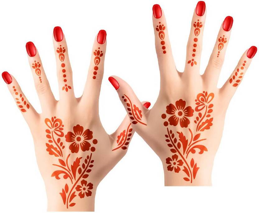 APCUTE Mehndi design sticker hand-A-14 - Price in India, Buy APCUTE ...