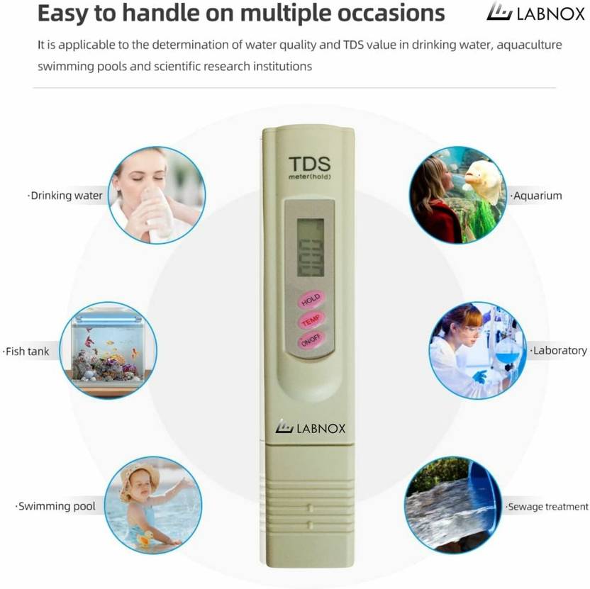 Labnox Imported Tds Meter for RO Water/TDS Testing Meter, Digital LCD ...