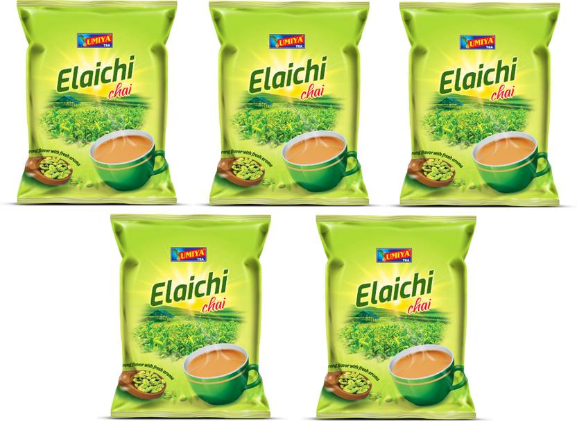 umiya Tea Elaichi Chai 250 g Pack of 5 Cardamom Tea Vacuum Pack Price ...