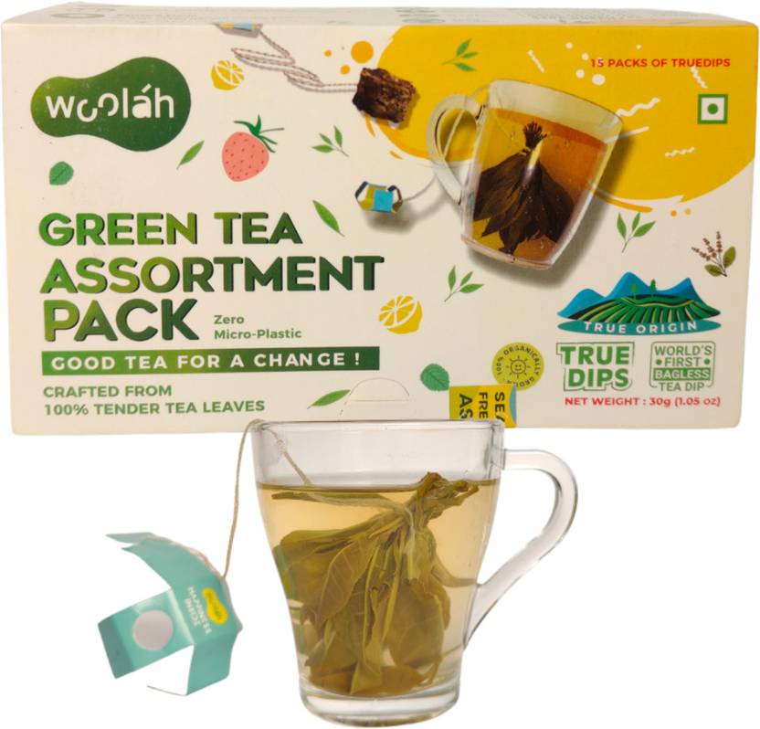 woolah Favoured Green Tea Assortment Tea | Single Origin Tea | Plastic ...
