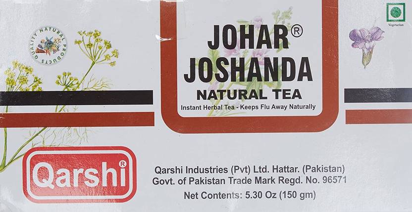 Qarshi Johar Joshanda Classic 5g(Pack of 30) Herbal Tea Bags Box Price ...