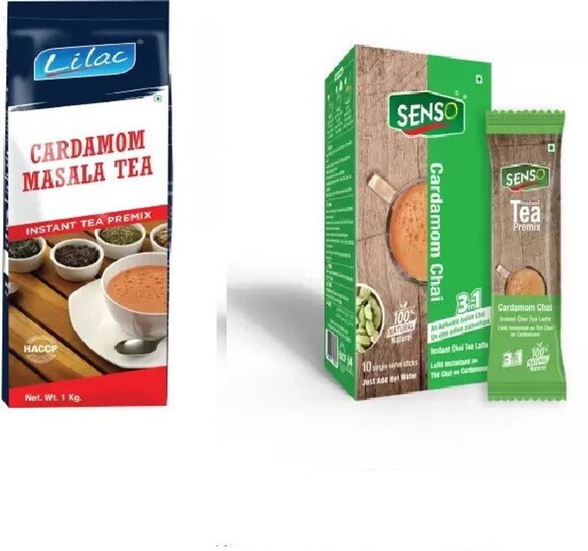 Lilac Cardamom Masala 1kg & Cardamom Tea Box 10 sachets Combo Masala ...