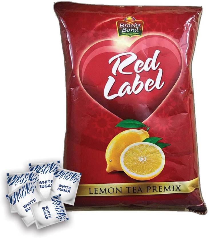 Brooke Bond Red Label Lemon Tea Premix 1 kg With Sugar Sachets 5g X5 ...