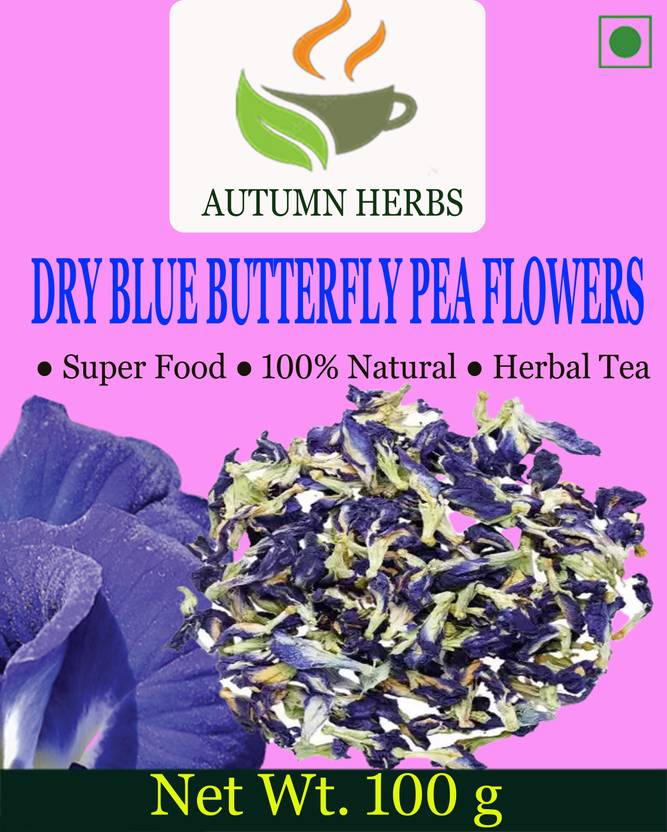 AUTUMN HERBS Dry Butterfly Flowers, Blue Flower, Blue Tea, Blue Pea ...