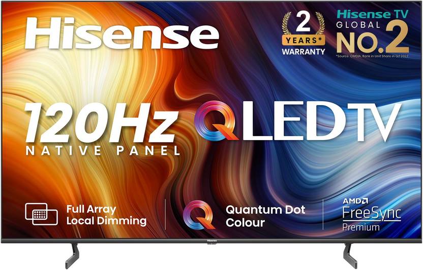 Hisense 139 cm (55 inch) QLED Ultra HD (4K) Smart VIDAA TV Fire TV ...